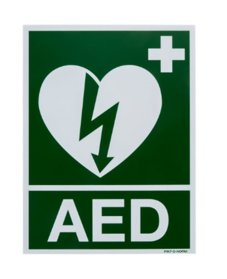 AED Sticker 15x20 cm - SafetyFireProducts
